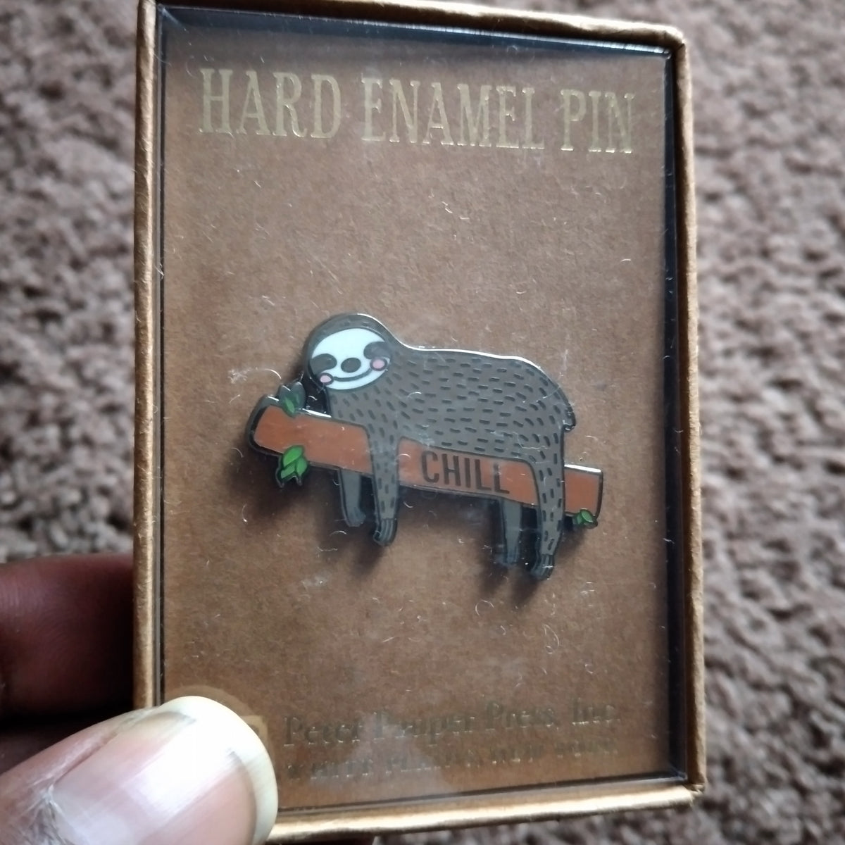 Enamel Pin Sloth – Wonders of the World Book and Toy Store
